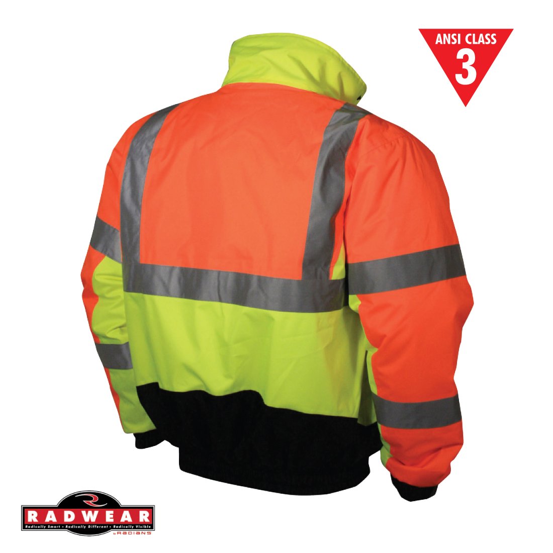 Radians Men's Quilted Hi Visibility Bomber Jacket 2XL Yellow/Orange | TrucknTow.com – TrucknTow, Inc