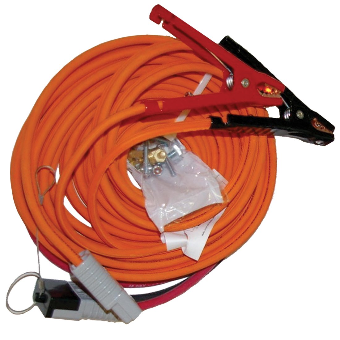25 Foot Cable - Clamps & Plug Assembly For Jump Start Kit – TrucknTow, Inc