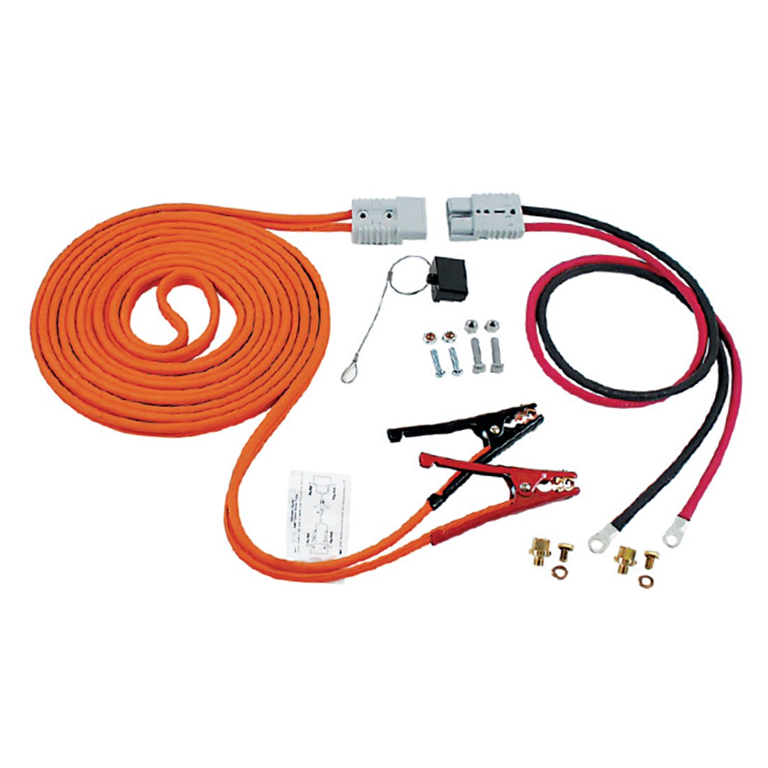 25 Foot Cable - Clamps & Plug Assembly For Jump Start Kit – TrucknTow, Inc