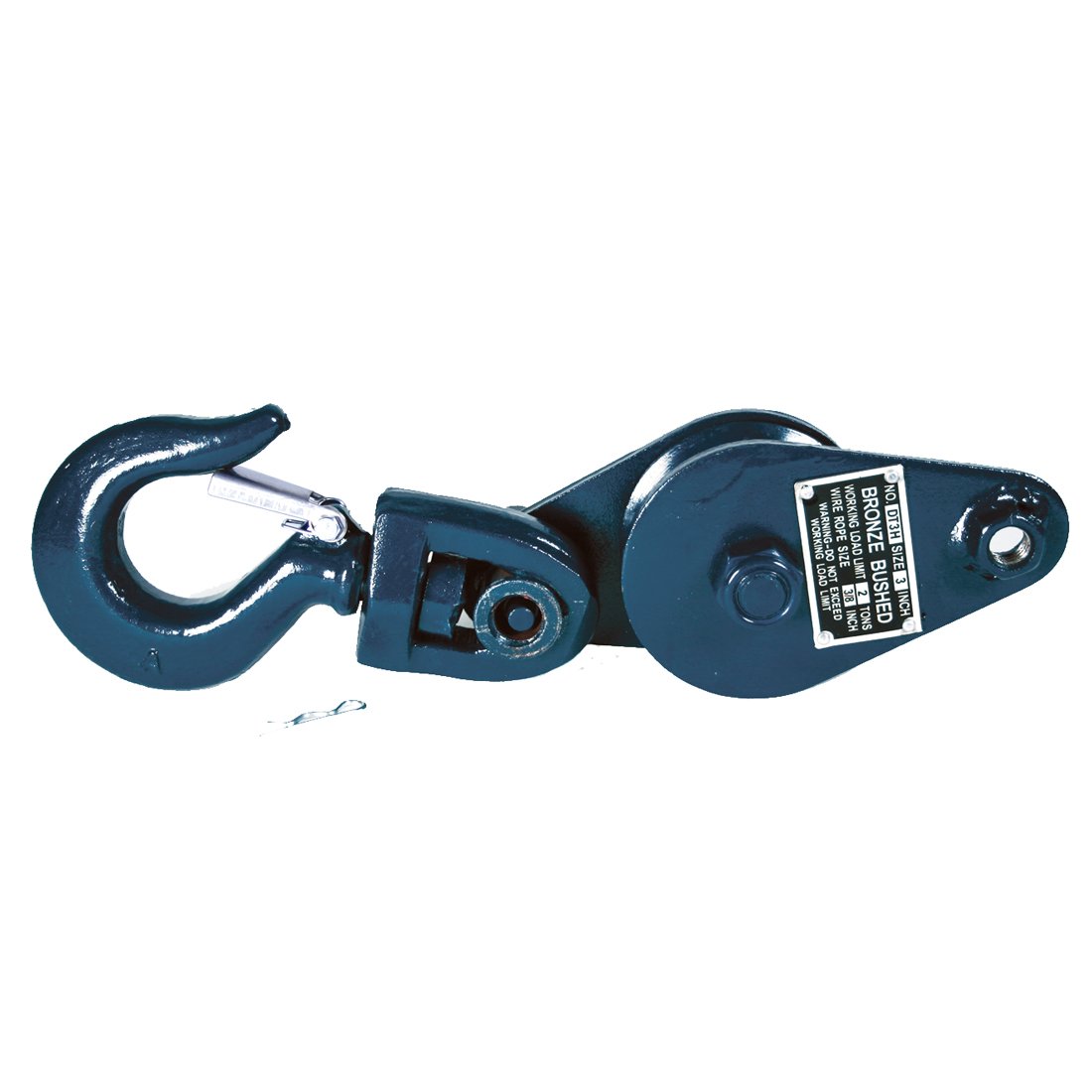 VULCAN 4 Ton Snatch Block - 14 Inch - 4.5 Inch Sheave - 8,000 Pound Sa ...