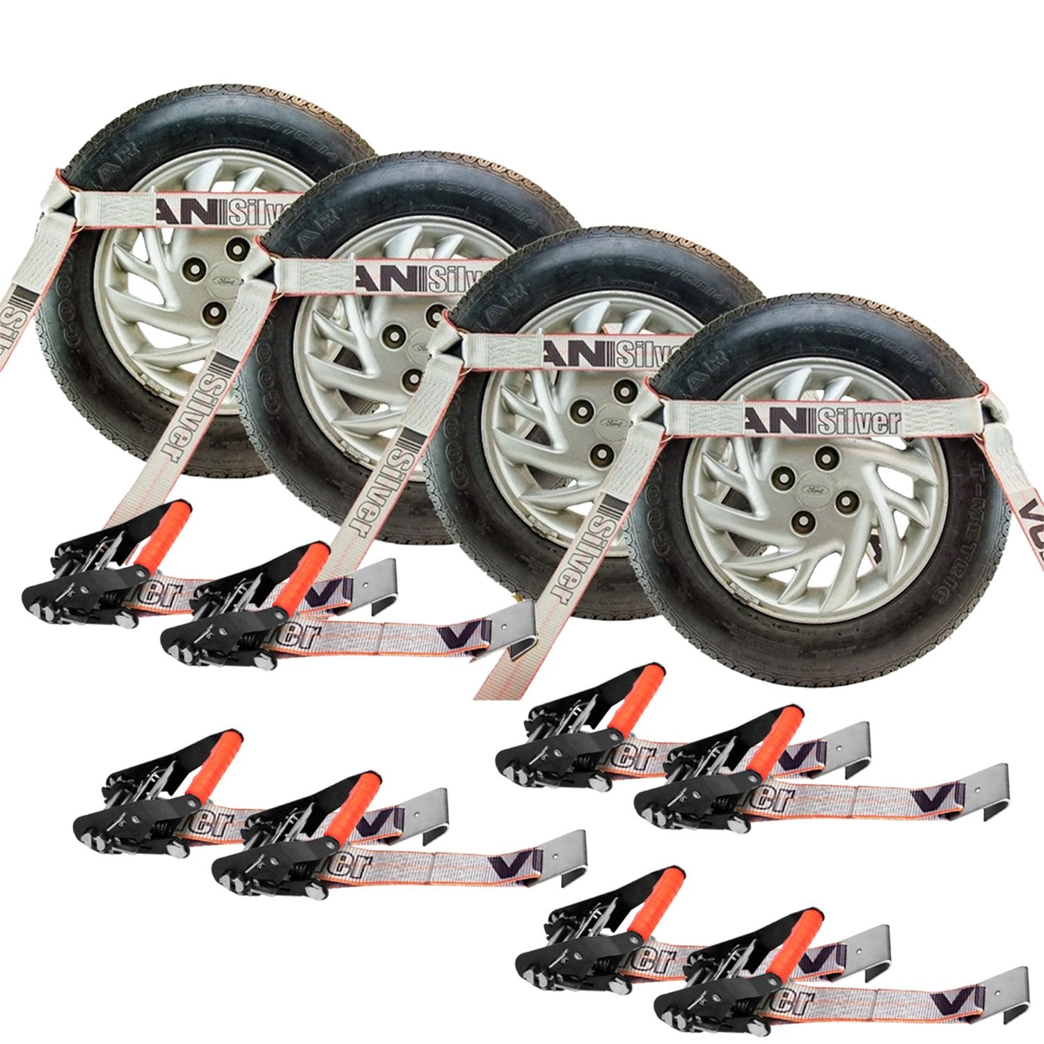 Vulcan Silver Series Flat Bed Side Rail Tie Down With Flat Hook | Truck ...