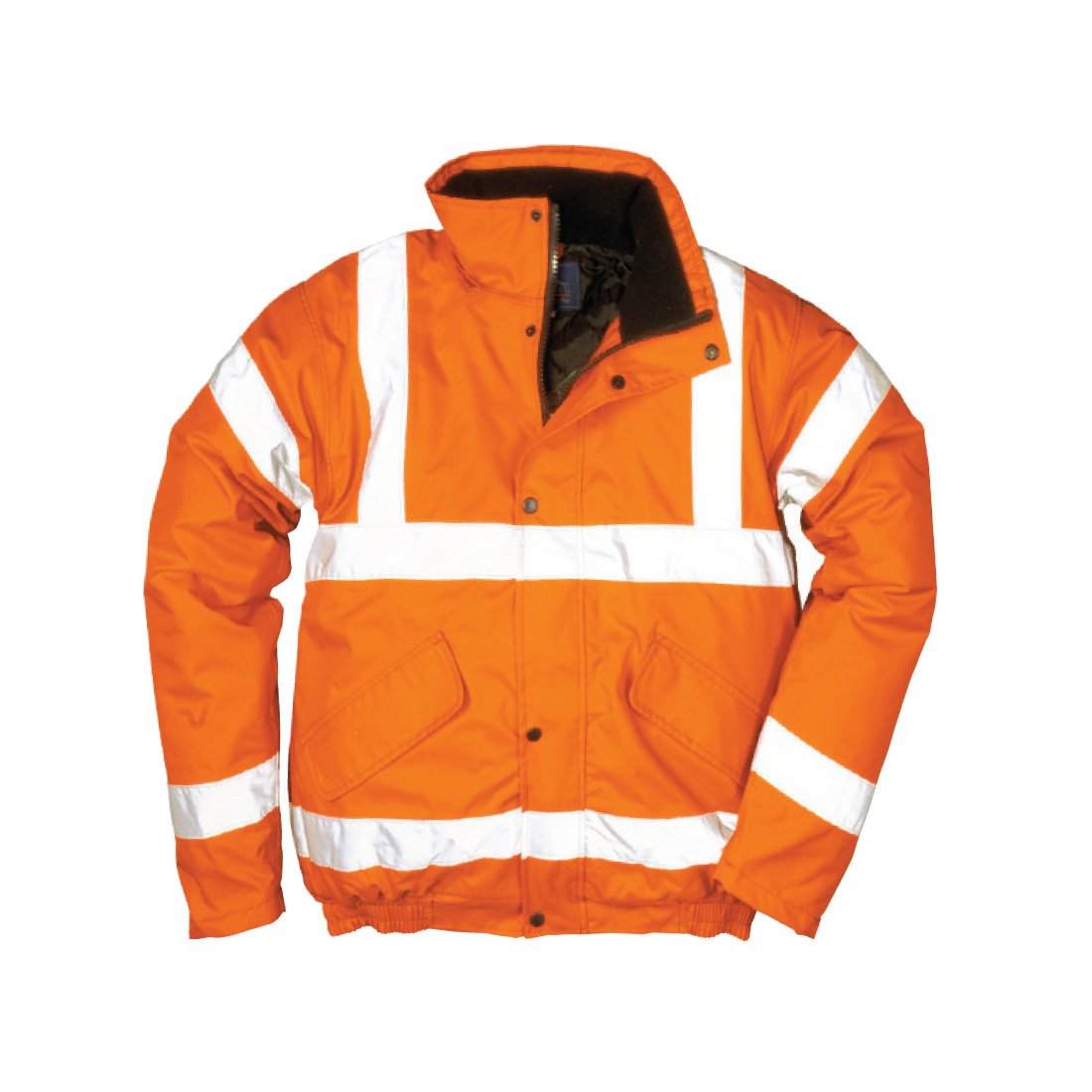 Portwest Men's Big Hi-Vis Class 3 Lime Bomber Jacket 4XL Orange ...