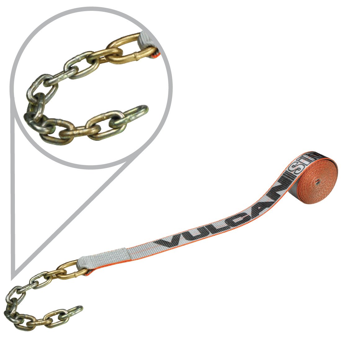 Silver Series Winch Strap With Chain Tail | Truck N Tow.com – TrucknTow ...